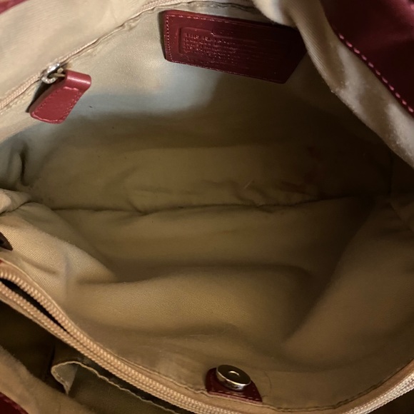 Coach | Bags | Coach Signature Print Buckle Handle Tote | Poshmark
